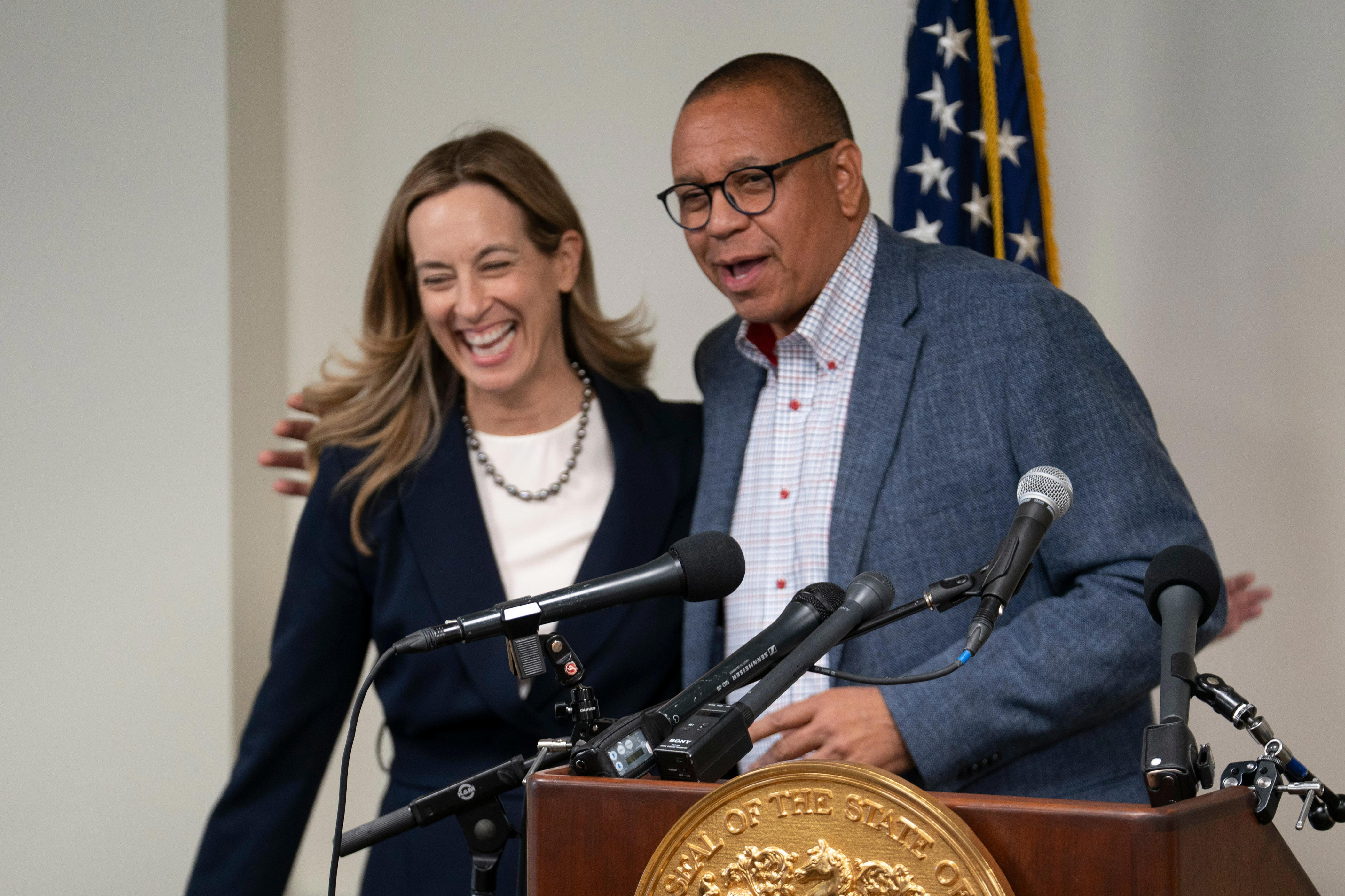 Gov. Mikie Sherrill signs two executive orders during ceremony