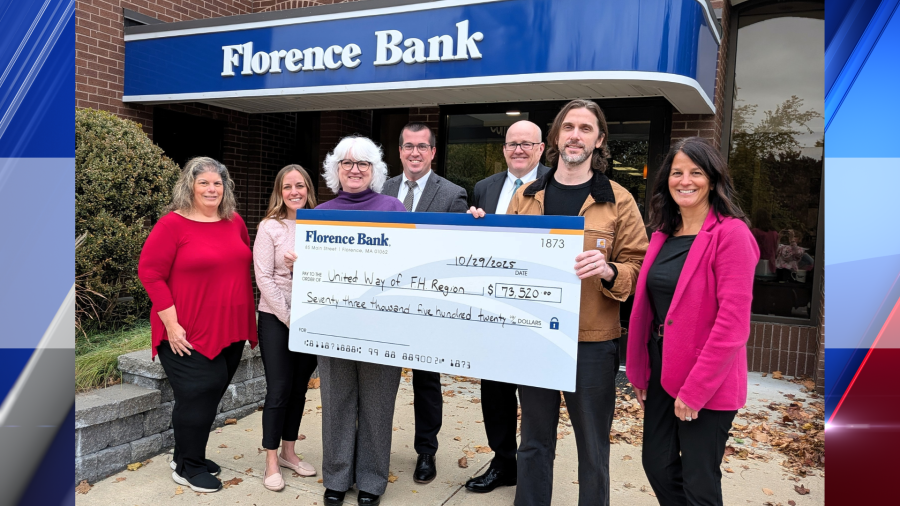 Florence Bank donates $73.5K to United Way of Franklin and Hampshire Region