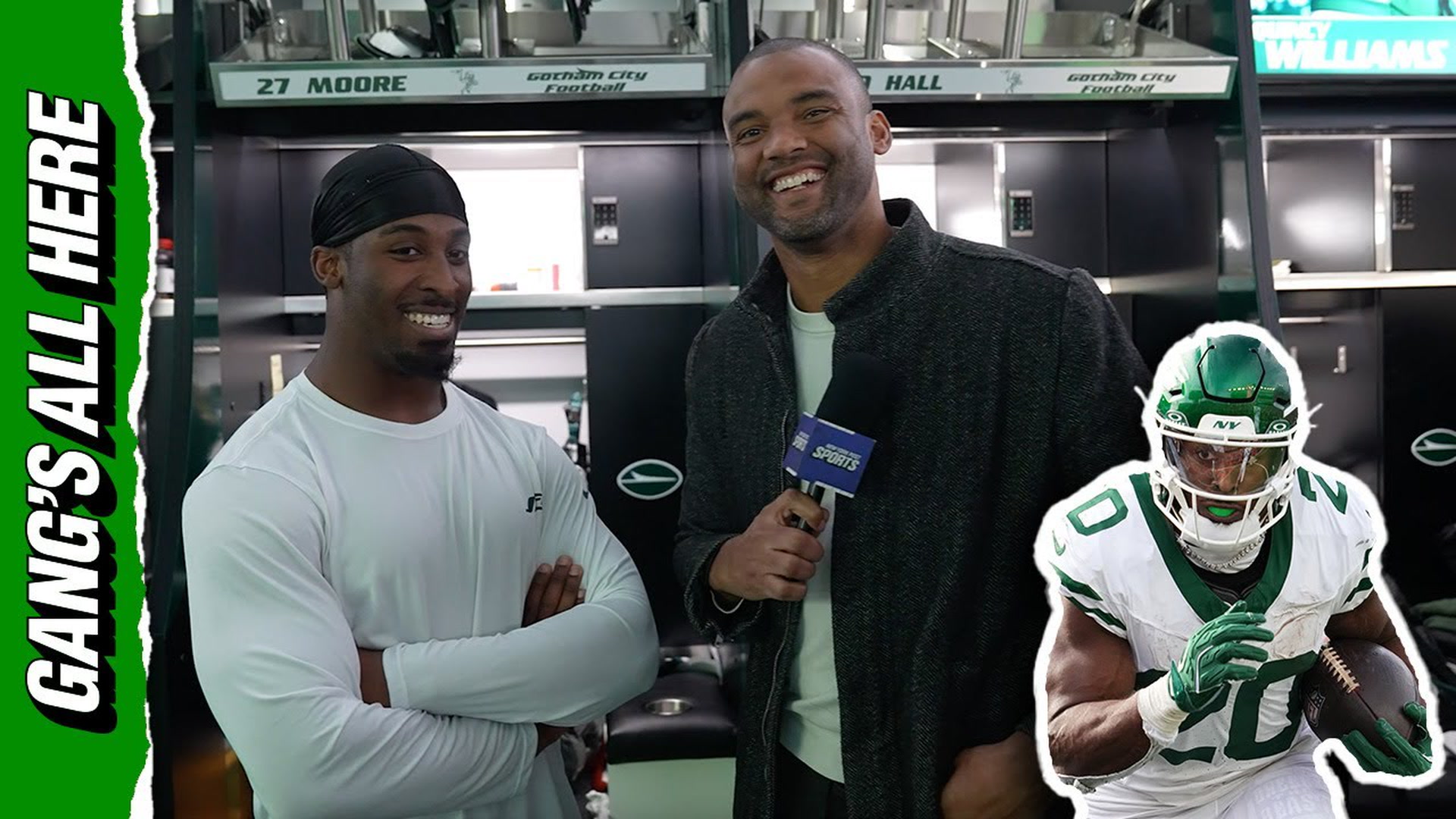 Breece Hall after 1st practice without Sauce Gardner & Quinnen Williams ...