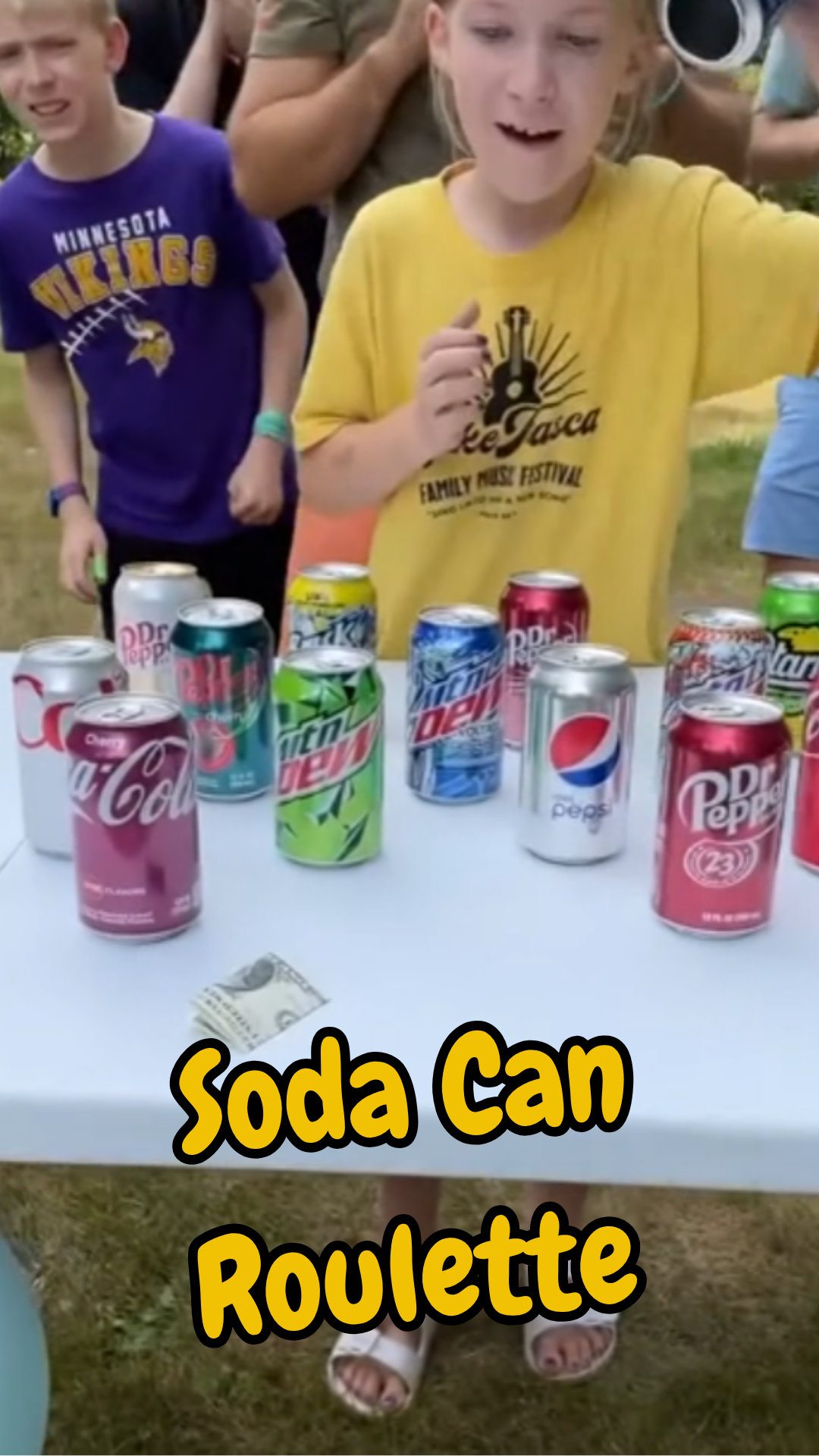 Crazy Soda Can Roulette – Who Will Get the Prize?