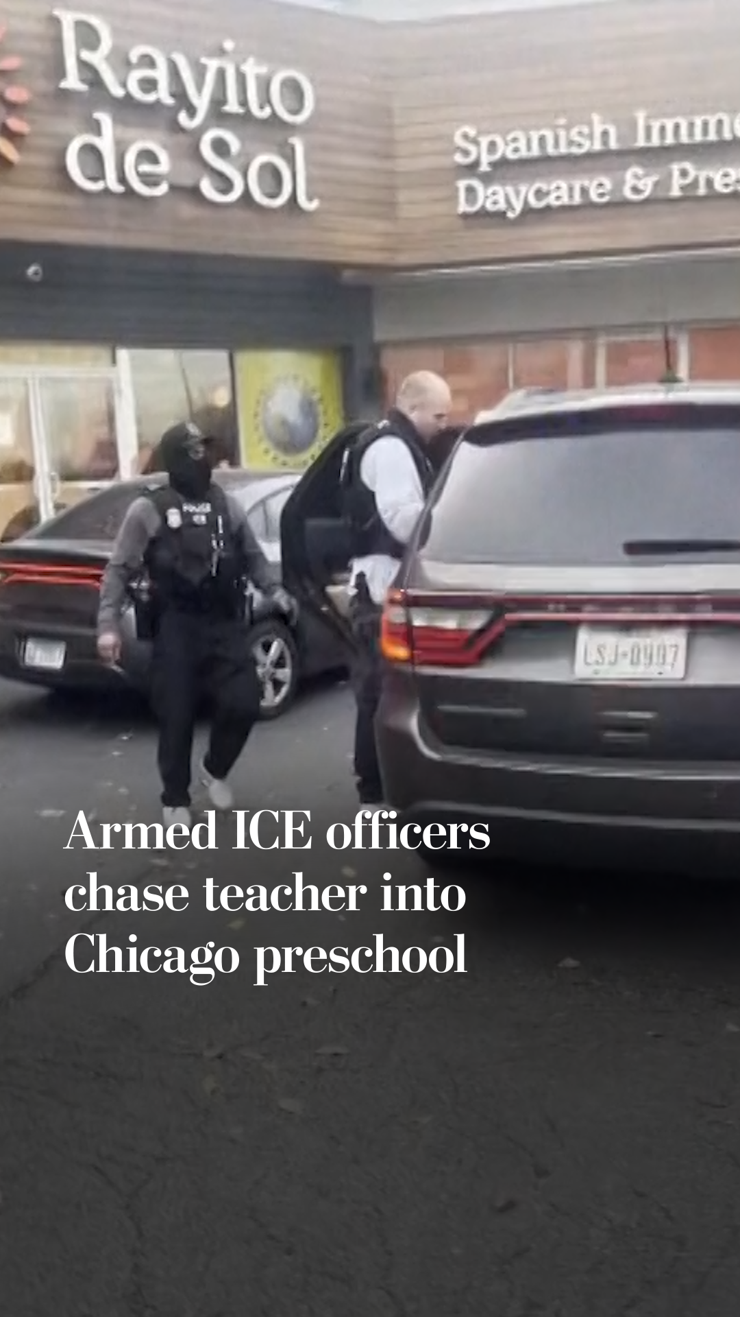 Armed ICE officers chase teacher into preschool in Chicago