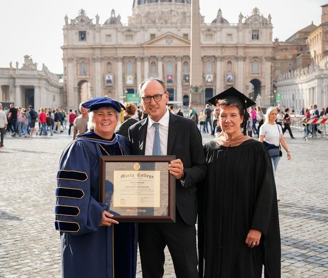 Maria College awards honorary degree to Pope Francis’ lead nurse
