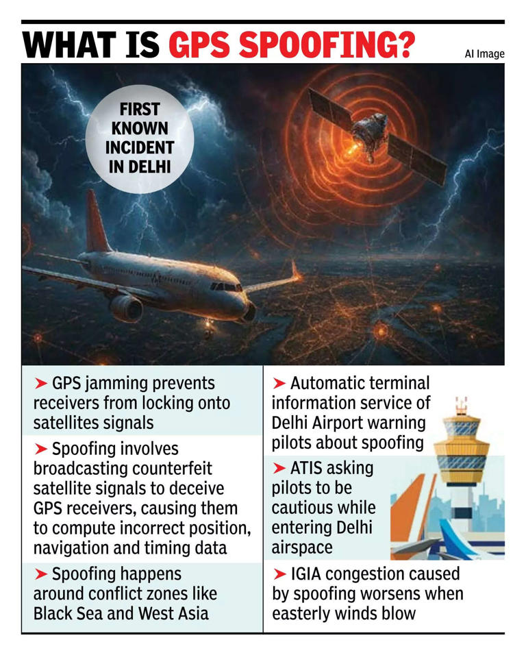 1st ever ‘spoofing’ scare at Delhi airport: Pilots misled by fake GPS ...