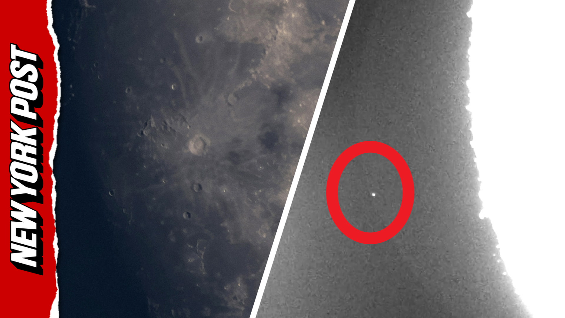 Two asteroids cause flash of light after crashing on moon