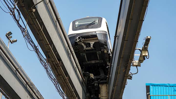 In Pictures: Monorail Train Goes Off Track In Mumbai, Hits Beam During ...