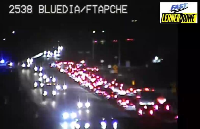 Severe injury crash causes major backup on Blue Diamond in southwest ...