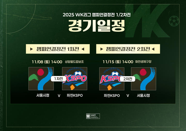 'KSPO vs 서울시청' 여자축구 WK리그 최강은 누구