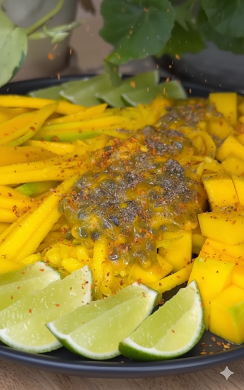 Picada de Mango con Maracuyá: Fresco y Afrutado