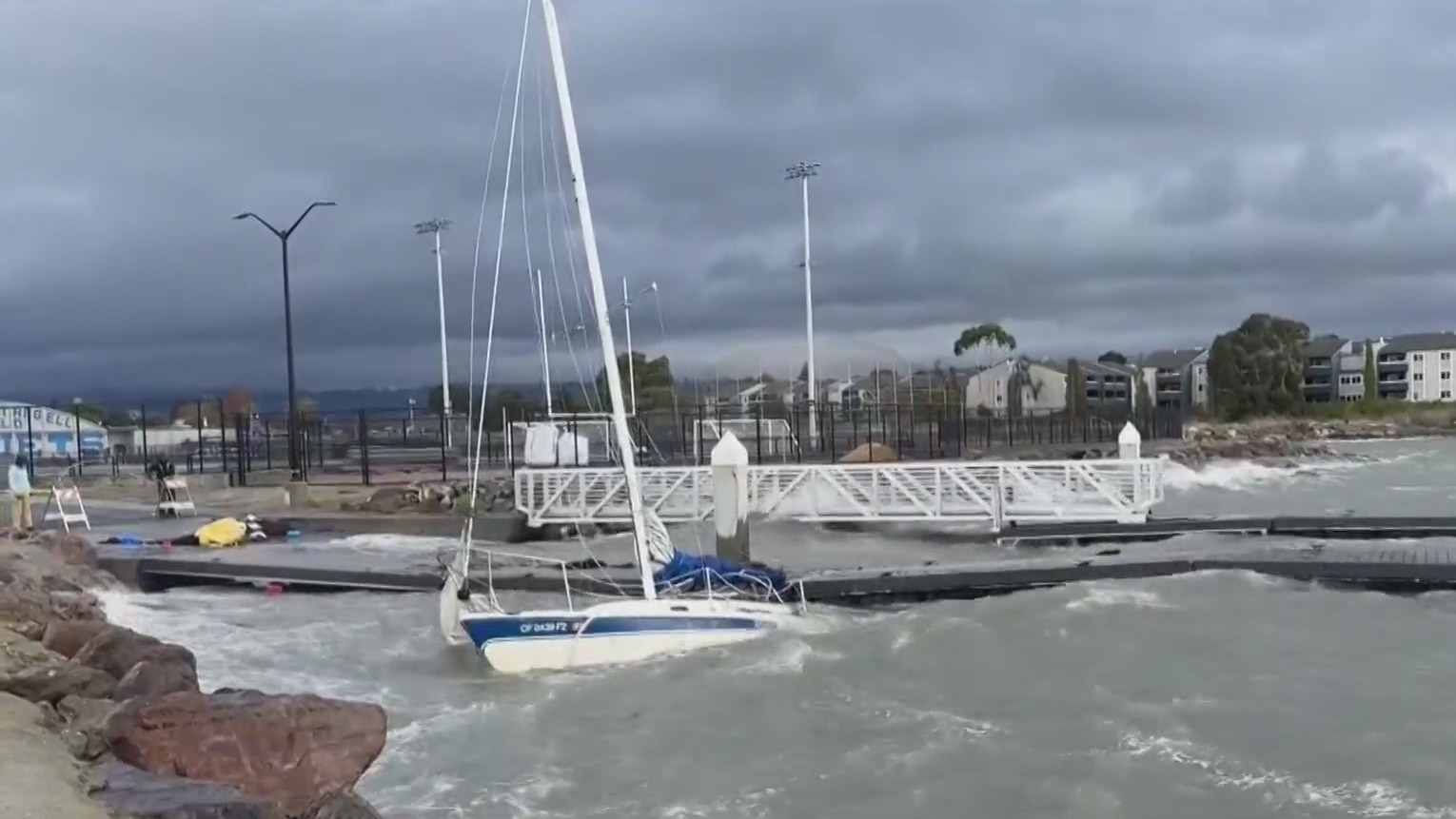Capsized sailboat rescue in Alameda among storm-related issues across ...