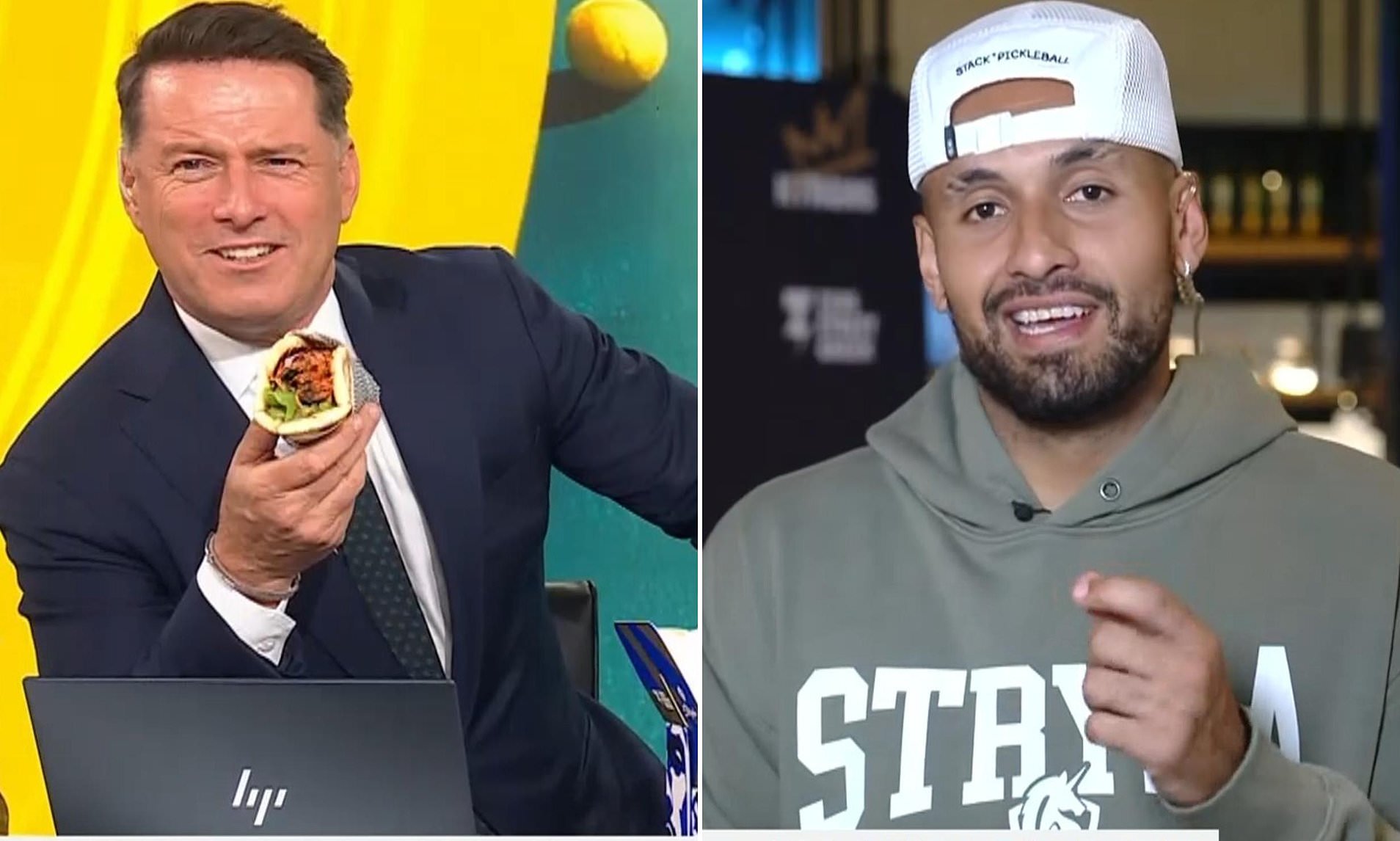 Karl Stefanovic shares steamy exchange with tennis star Nick Kyrgios