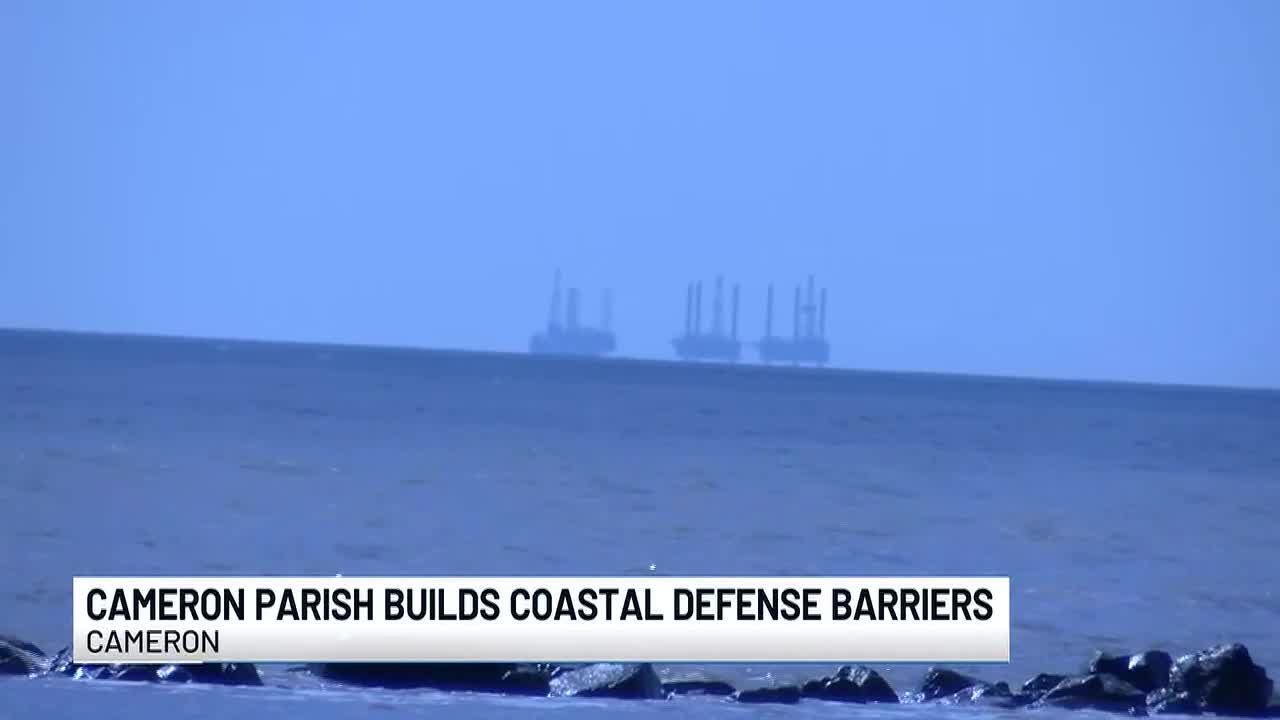 Cameron Parish builds coastal defense barriers