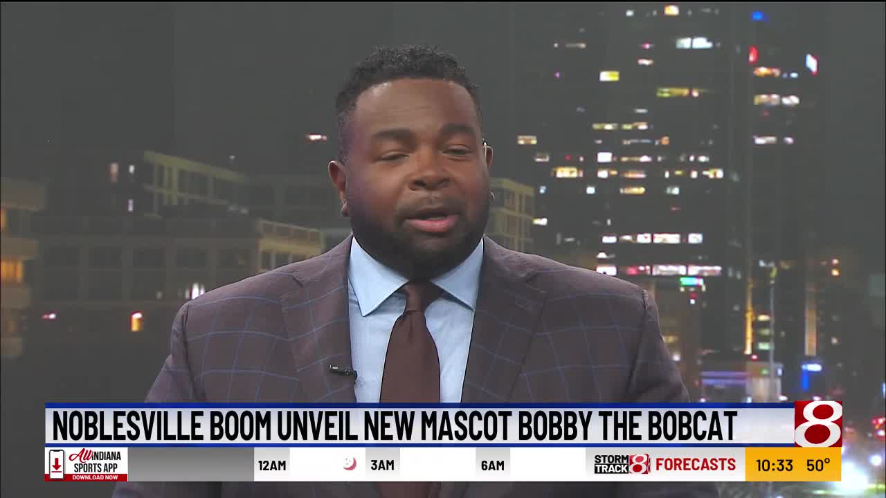 Noblesville Boom unveil new mascot Bobby the Bobcat