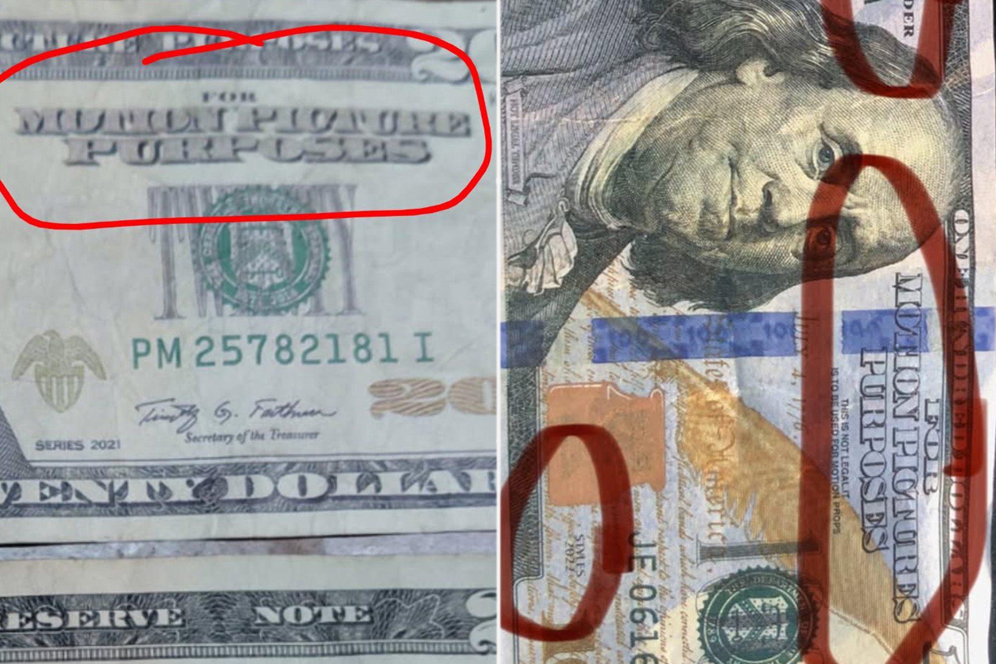Movie prop money being used as real currency in Florida, authorities ...