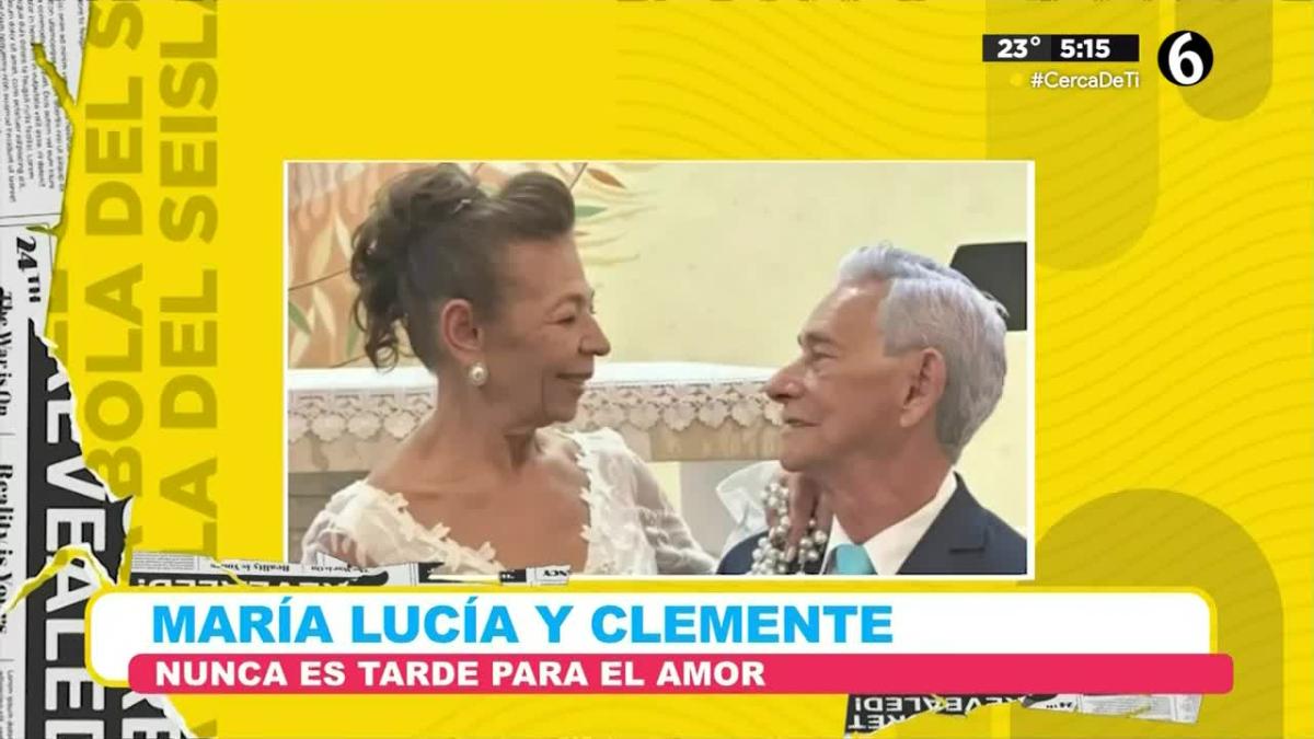María Lucia y Clemente, para el amor nunca es tarde