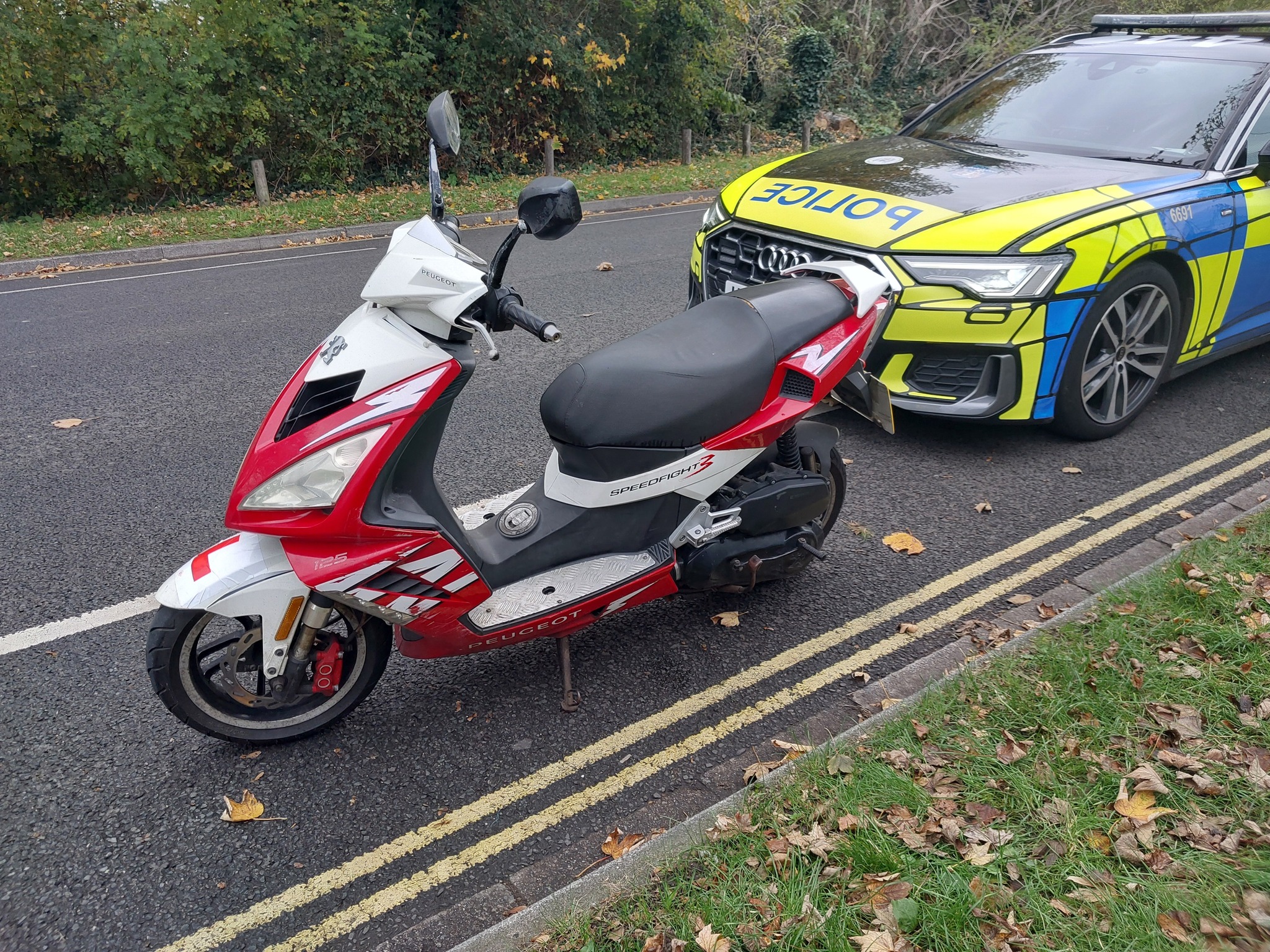 Motorbike seized after driver pulled over for no insurance