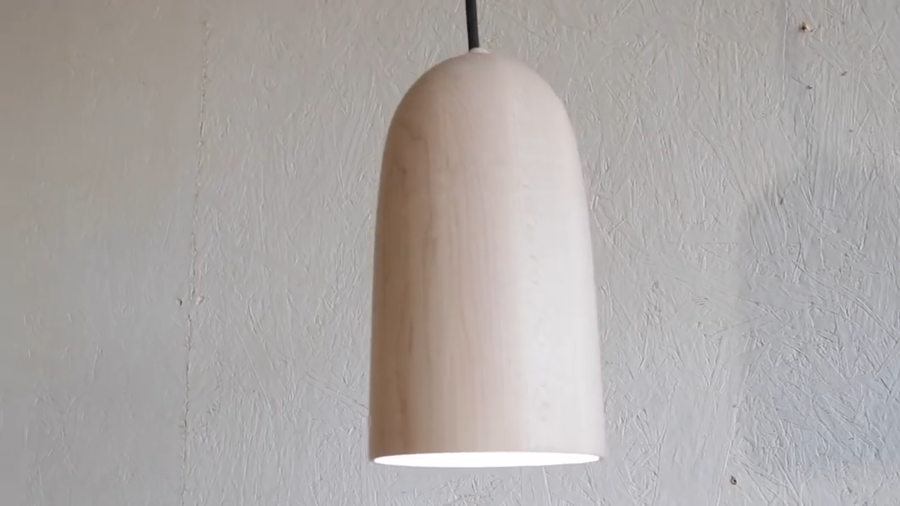 How to turn a simple block of wood into a stunning pendant light