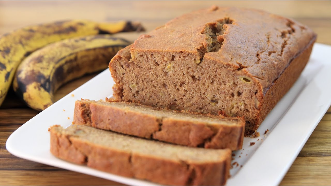 Healthy Banana Bread Recipe - No Sugar
