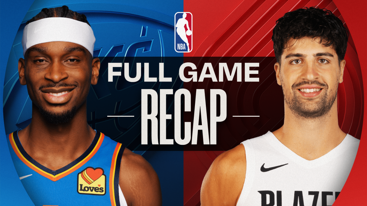 Game Recap: Trail Blazers 121, Thunder 119