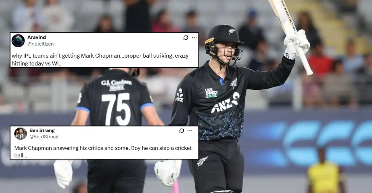 Fans erupt as Mark Chapman lights up Eden Park with explosive knock in ...