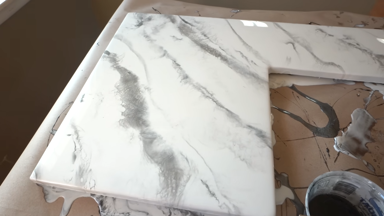 How I created marble-look epoxy countertops that look truly luxurious