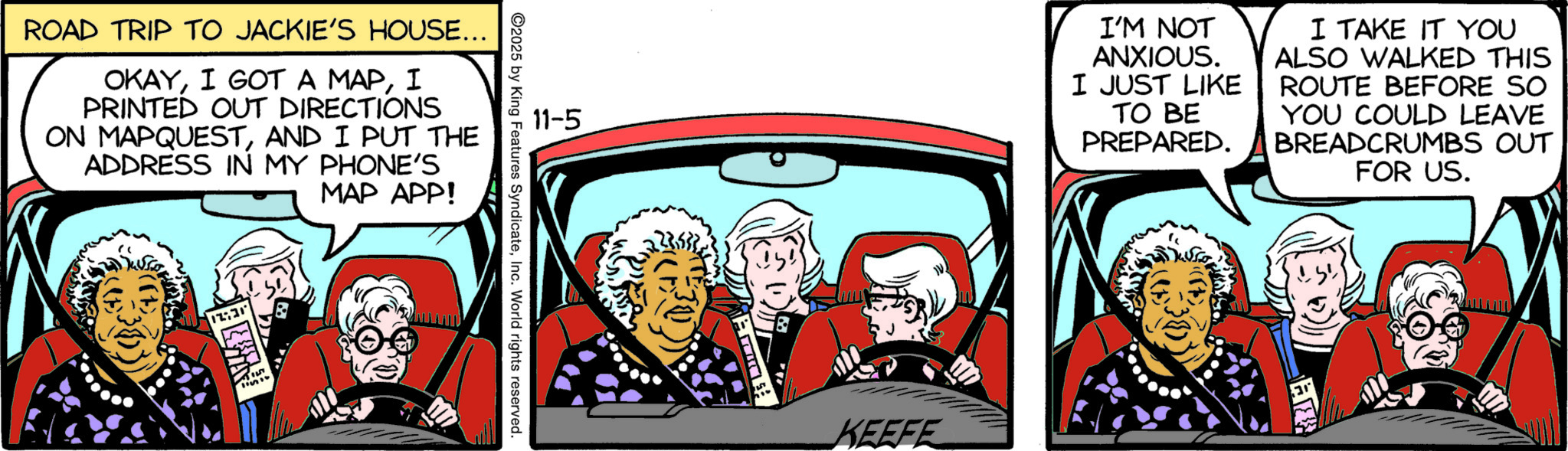 Sally Forth by Francesco Marciuliano; drawn by Jim Keefe