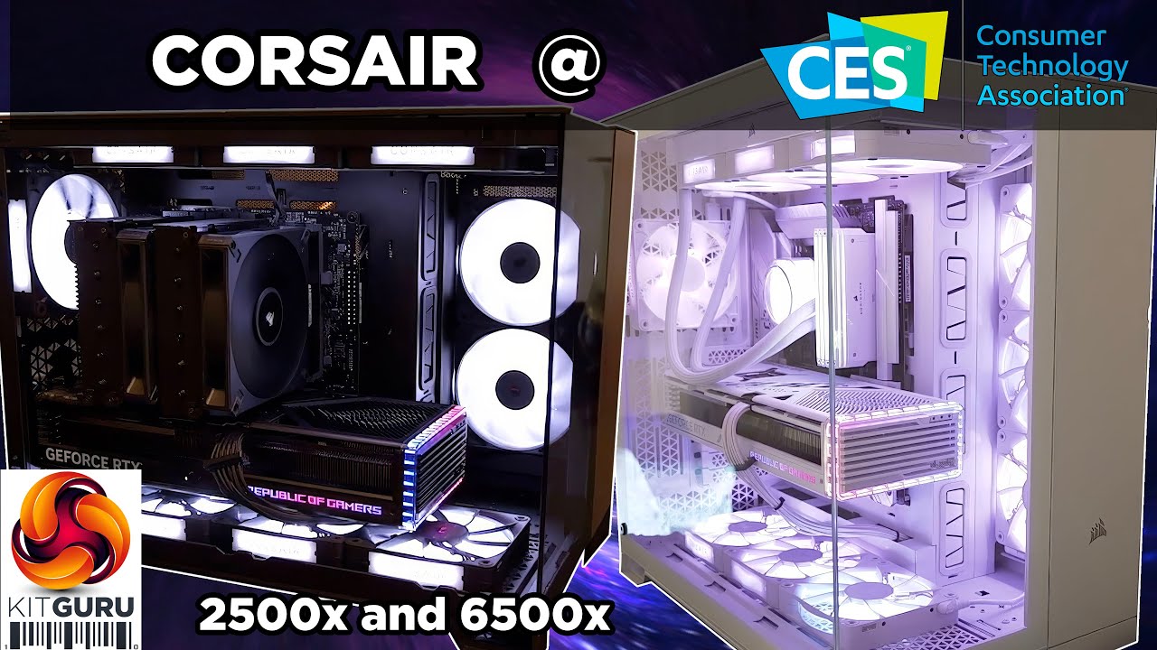 CES 2024: Corsair - Cases, coolers and pump tops!