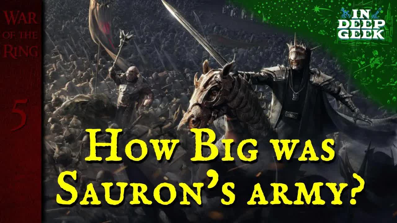 How big are Middle-earth's armies?