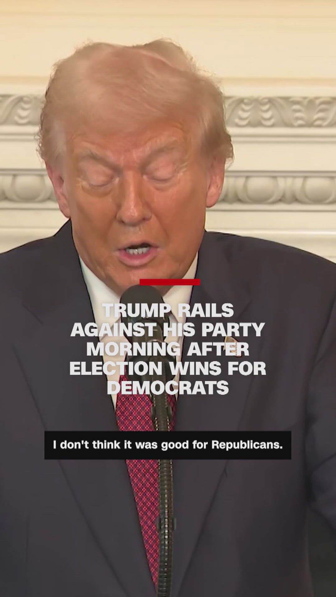 Trump reacts to election results