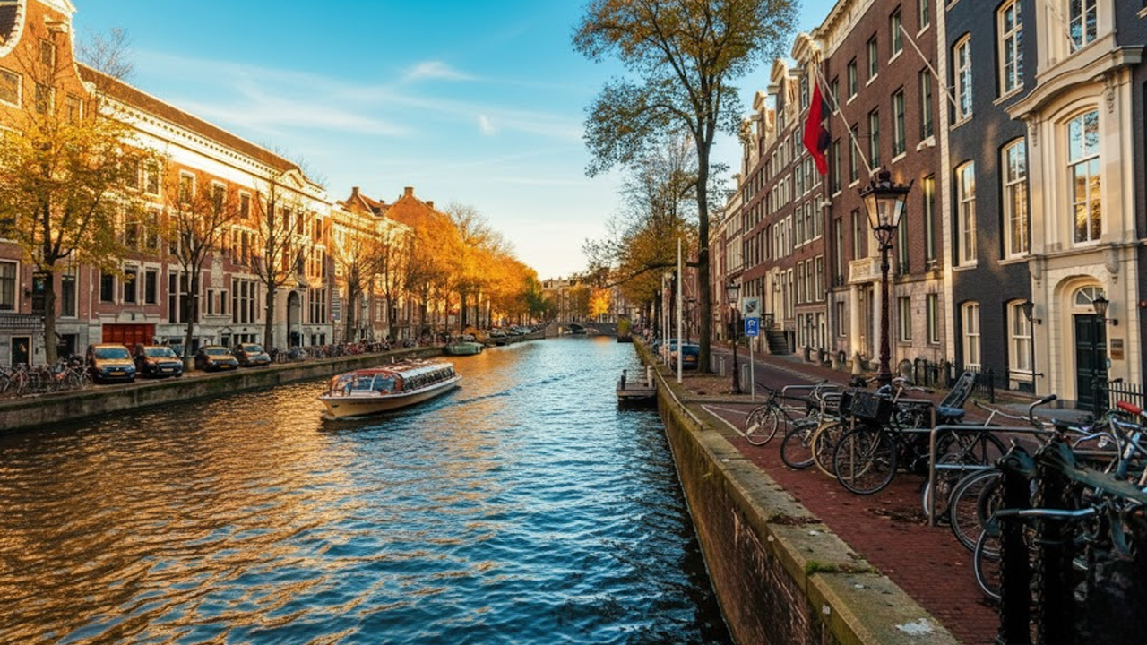 Herfst in Amsterdam – Een Rustige Wandeling Langs de Grachten