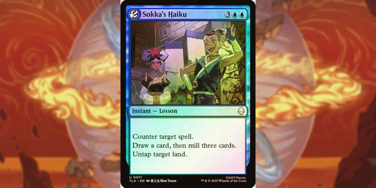 MTG x Avatar Card Sokka's Haiku Secret Revealed