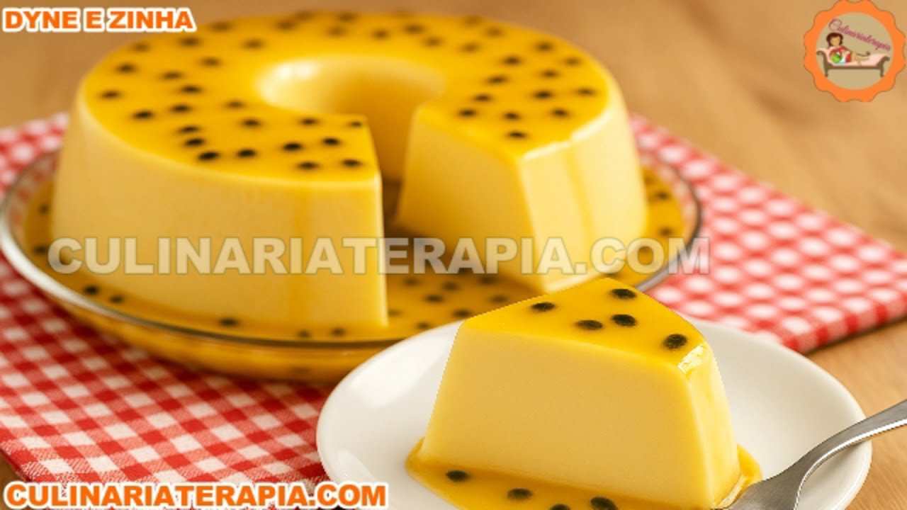 Pudim gelado de geladeira de maracujá – sobremesa cremosa e refrescante 🧊🧊