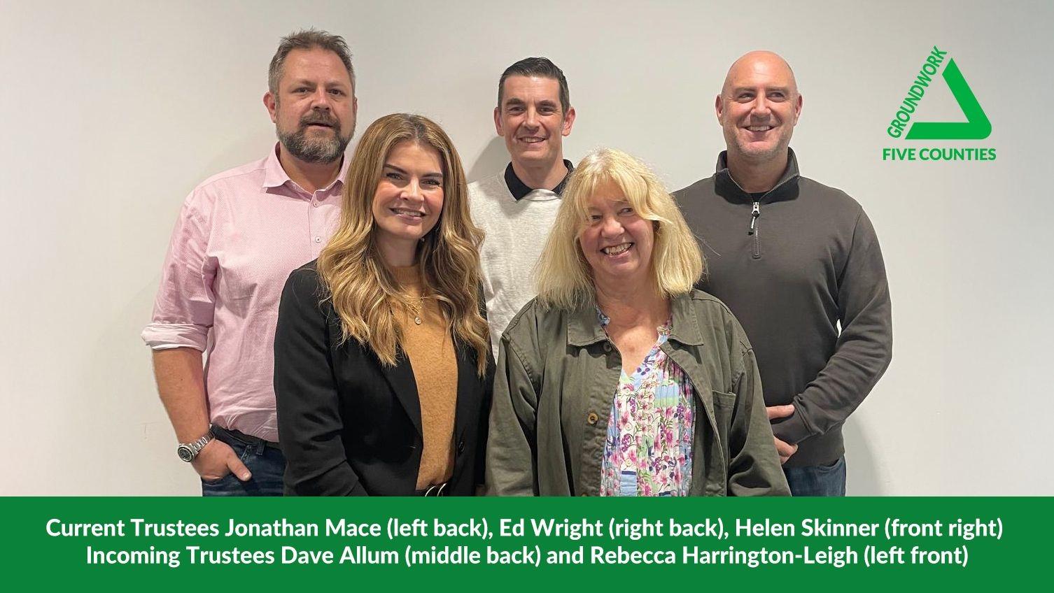 Charity Groundwork Five Counties appoints four new Trustees