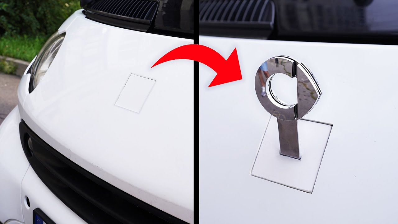 DIY retractable hood ornament for Smart car: Rolls-Royce inspiration!