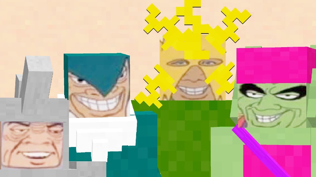 Me and the boys in Minecraft be like this