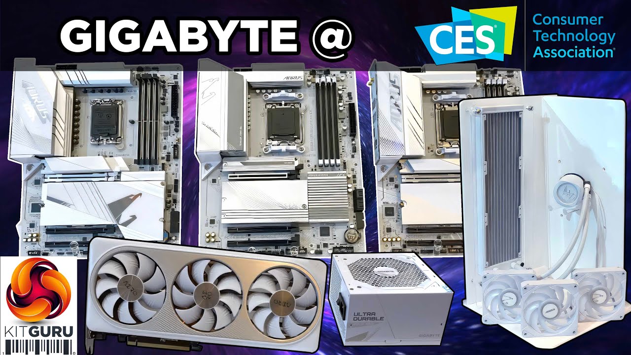 CES 2024: Gigabyte unleash white components