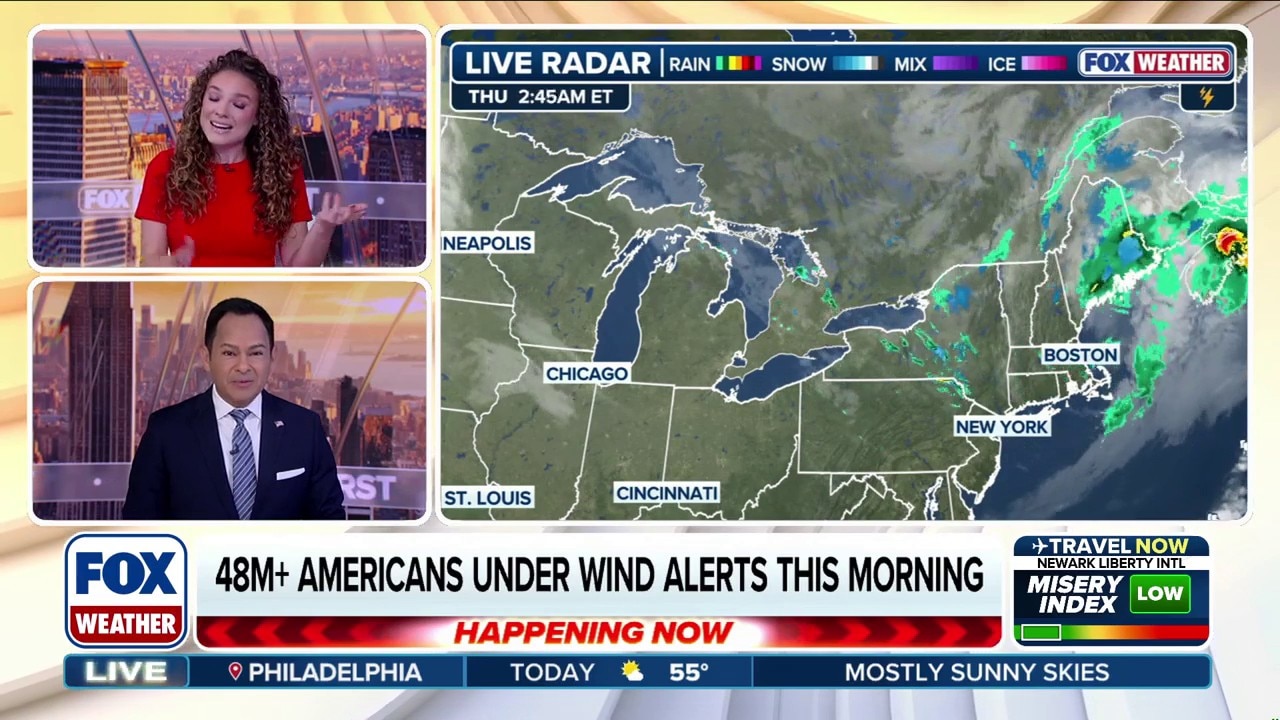 Powerful windstorm causes power outages across parts of Northeast