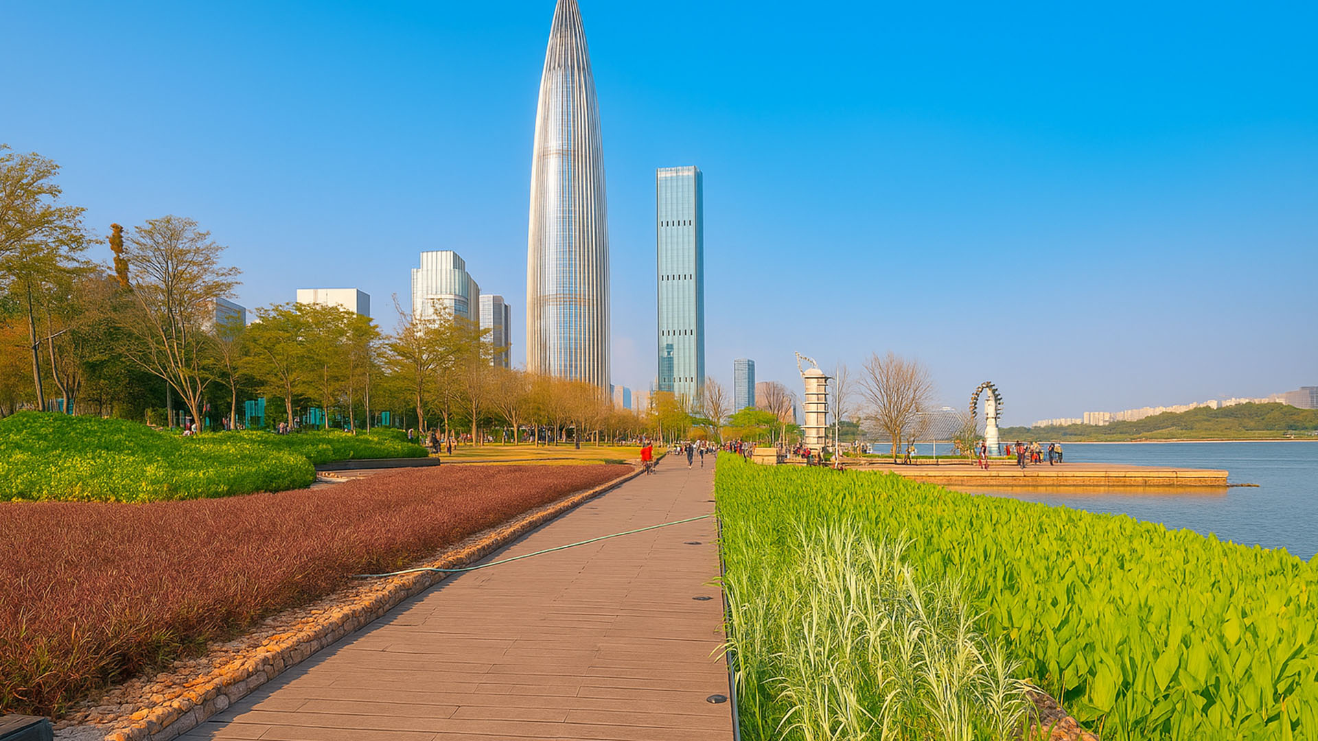 Modern Towers and Nature — In One Walk?