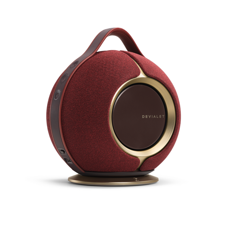 Devialet Mania Opéra Rouge brings 24-carat gold to portable speakers, and it is wild