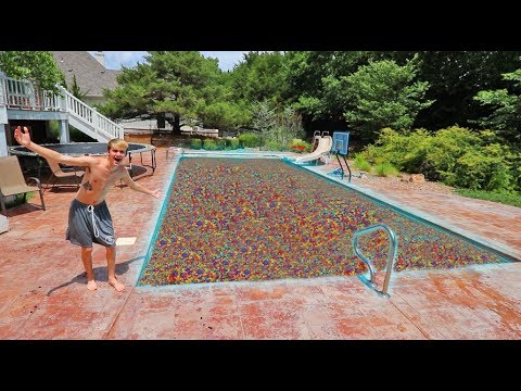 Pool Full of Orbeez Prank Shocks Mom