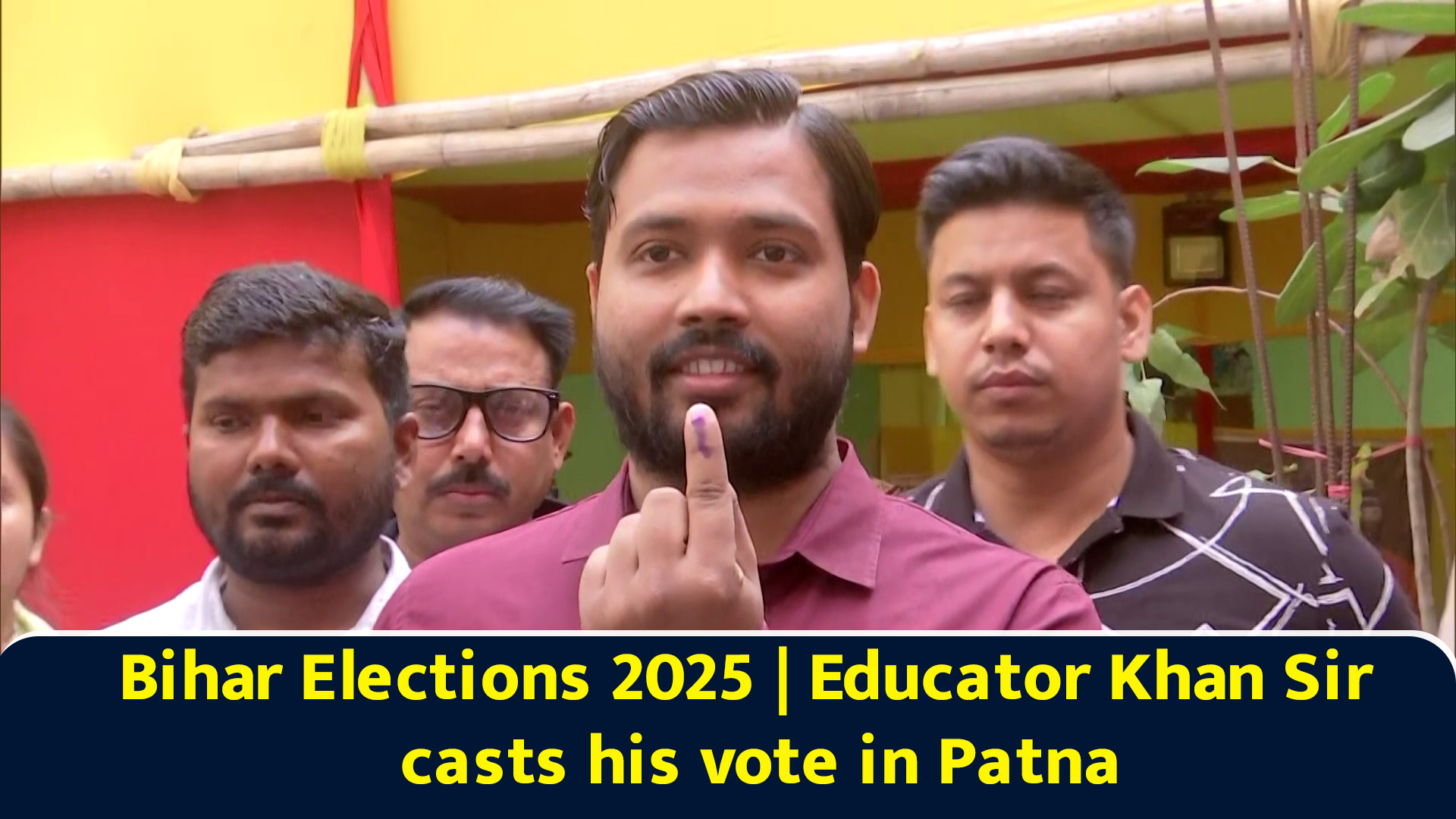 Bihar Elections 2025 | Educator Khan Sir casts his vote in Patna