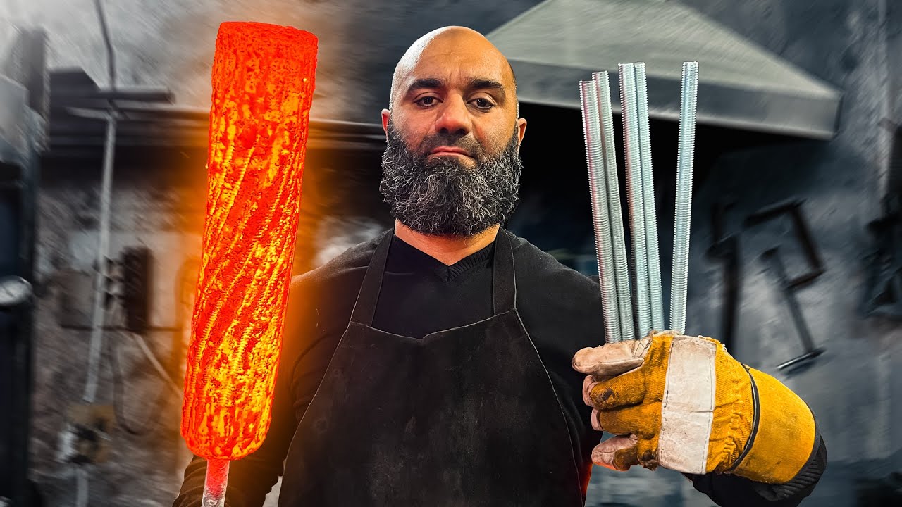 Forging a Savage Machete From Bolts - Insane Sharpness Test