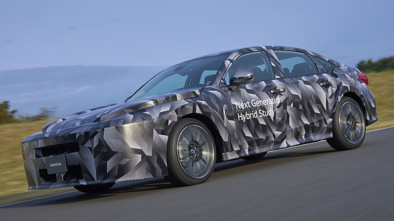 Honda's Next-Generation Civic Hybrid Prototype Is Incremental Evolution ...