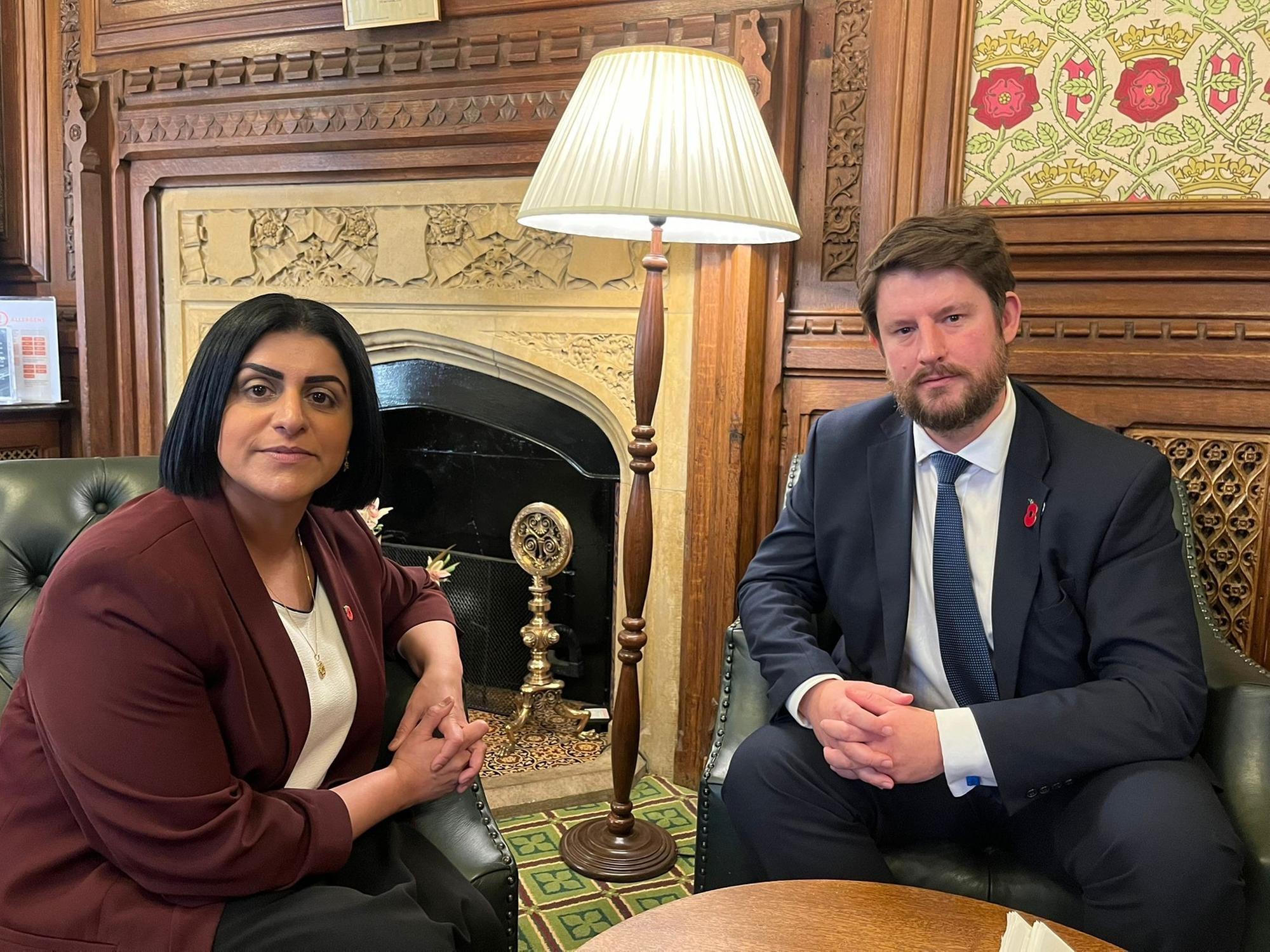 David Taylor MP holds meeting with Home Secretary about crime in Hemel