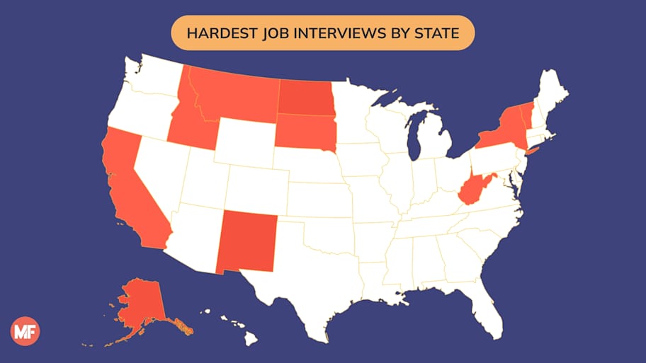 America's Most Difficult Job Interviews, Mapped by State