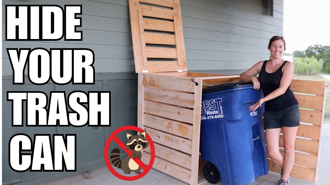 Build a trash can enclosure that looks great and locks out critters
