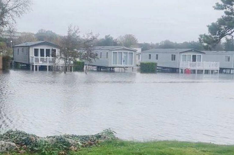 Holidaymakers forced to evacuate caravan park after rare 'danger to ...