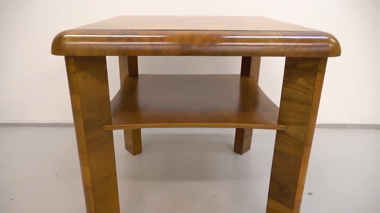Art deco table restoration - 10 layers of shellac brilliance