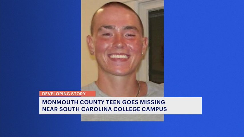 New Jersey college student missing near campus in South Carolina