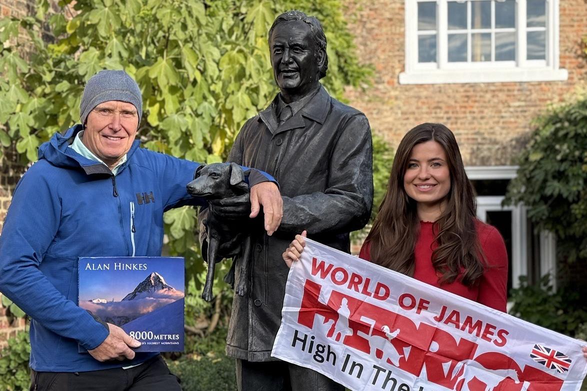 World of James Herriot museum banner taken to top of the world as ...