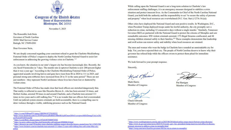 GOP lawmakers urge North Carolina gov. to deploy National Guard to ...